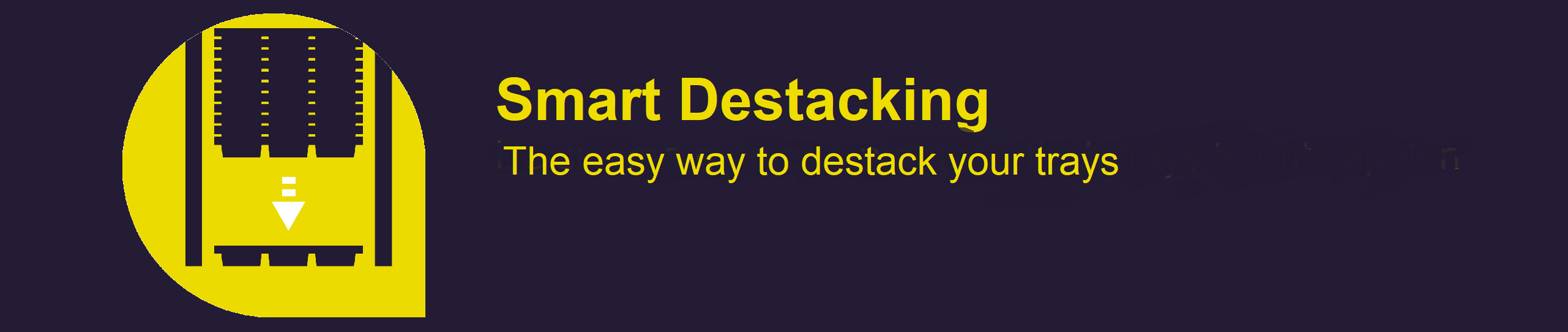 Smart Destacking: automated destacking of trays for pot plants